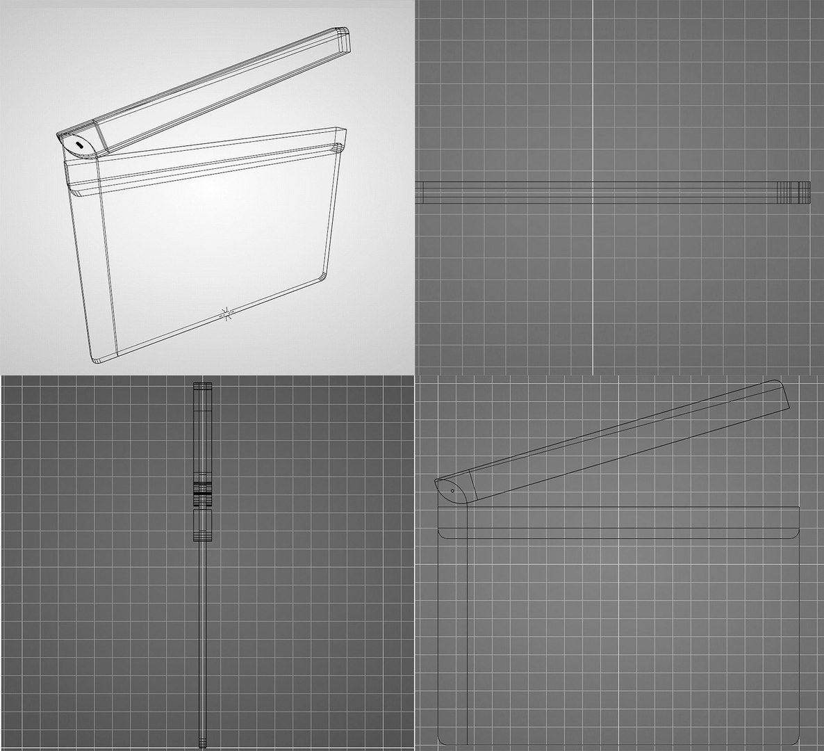 Free 3D Film Slate - TurboSquid 1903705