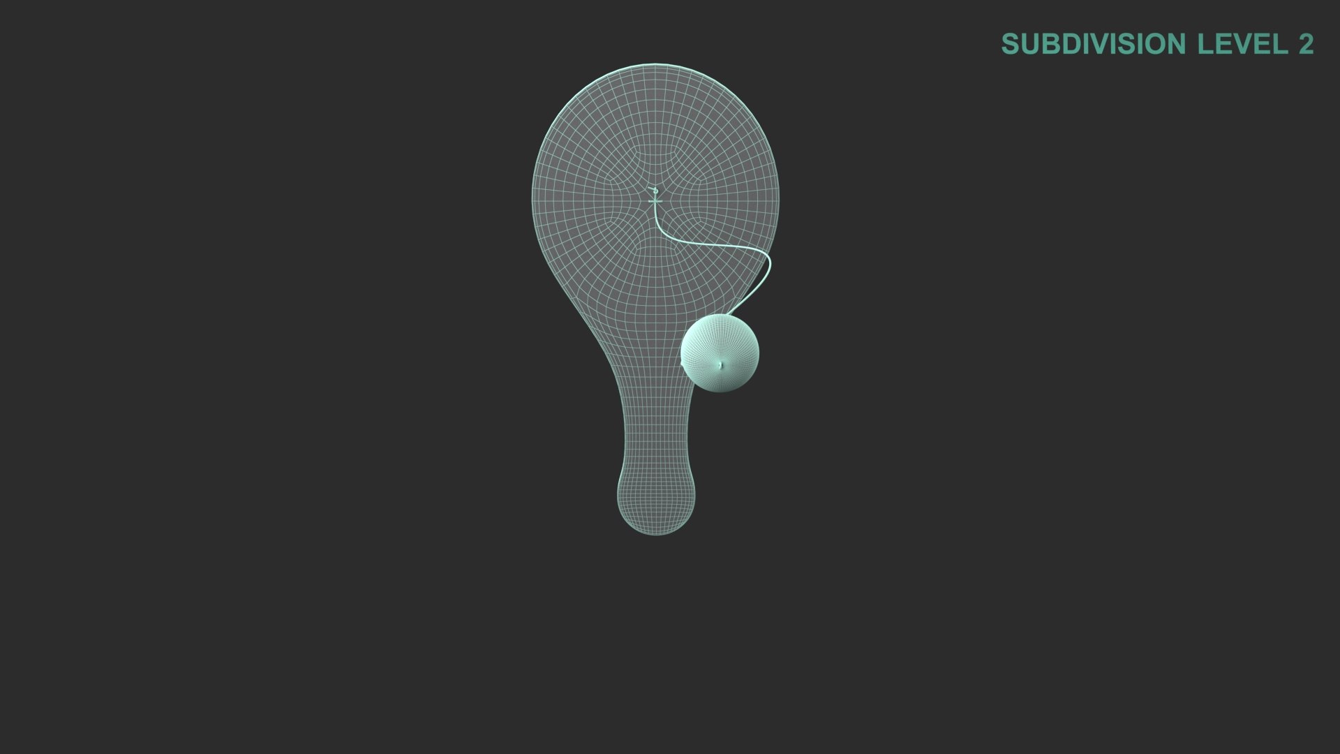 3D Model Paddle Ball - TurboSquid 2029356