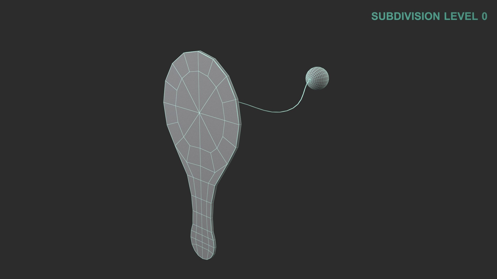 3D Model Paddle Ball - TurboSquid 2029356