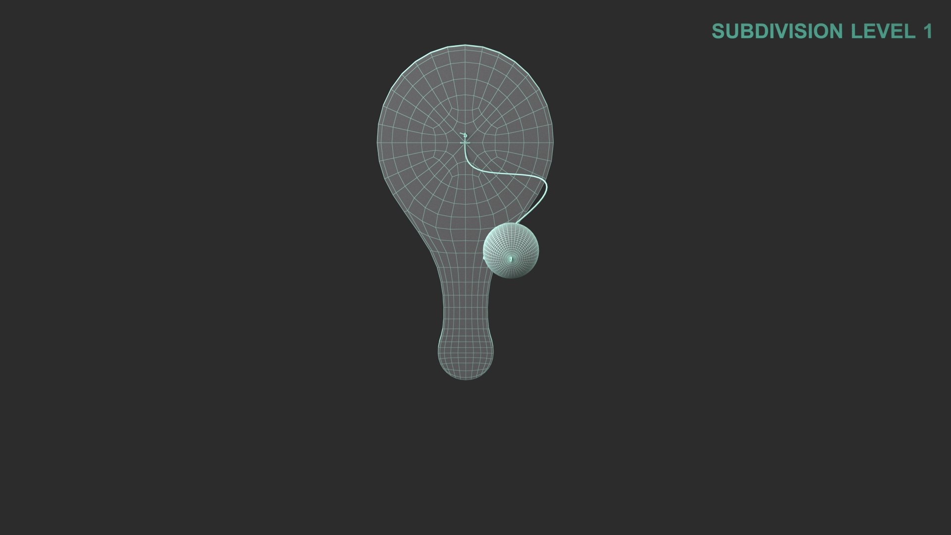 3D Model Paddle Ball - TurboSquid 2029356