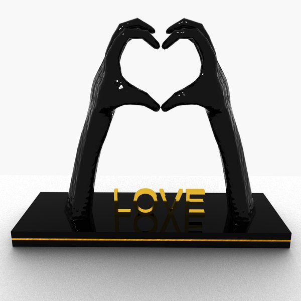 modelo 3d love sign - TurboSquid 2040429