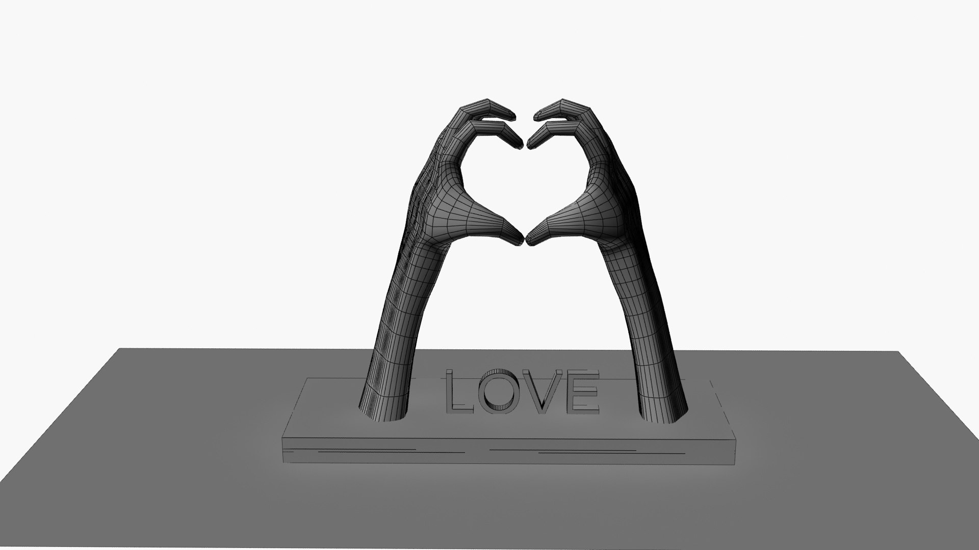 Love Sign 3D - TurboSquid 2040429