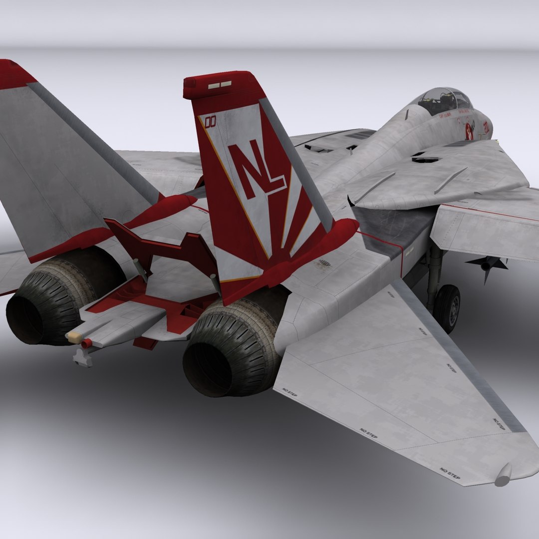 f-14 fighter jet vf-111 3d 3ds
