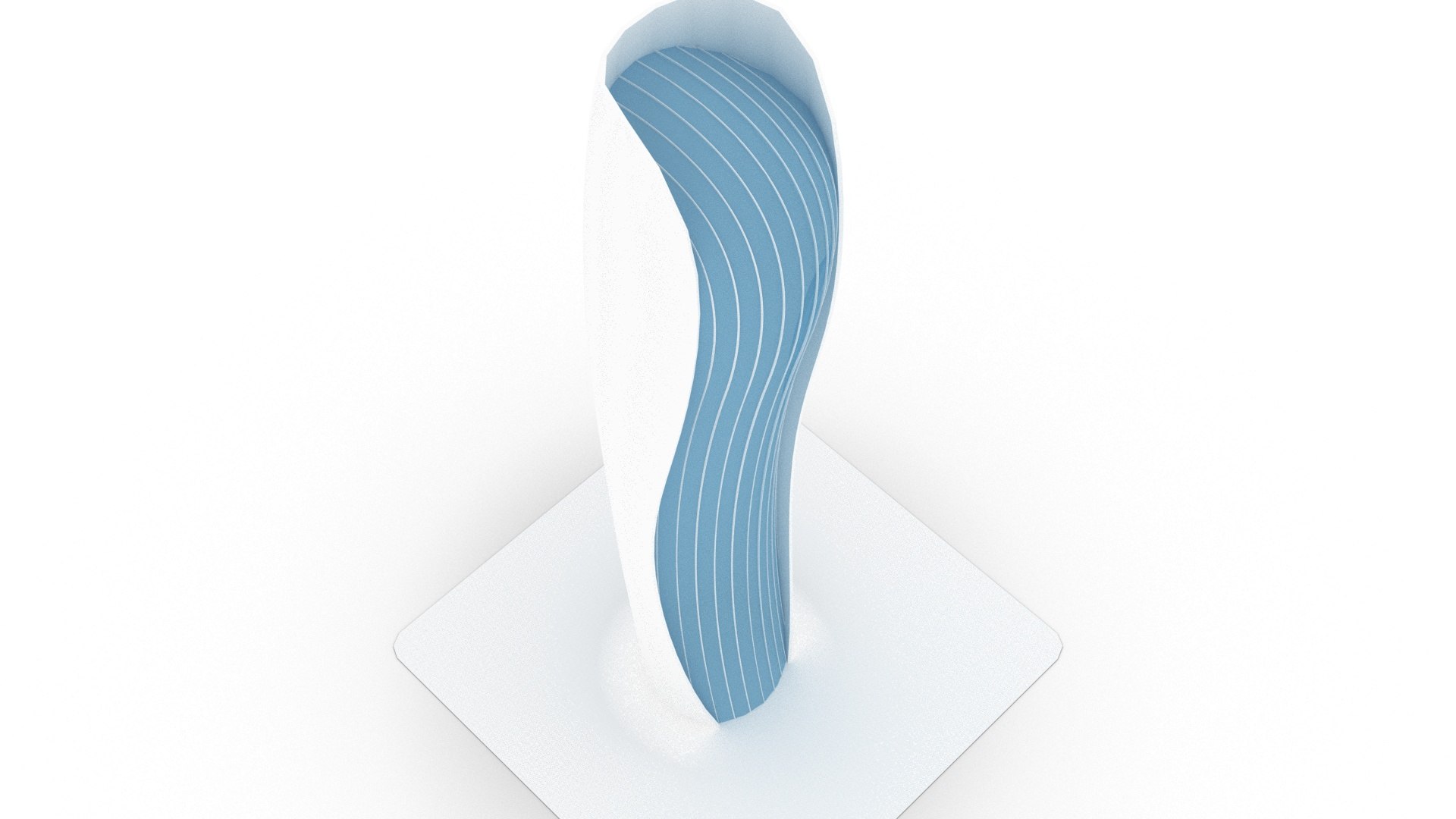 3D 300m Modern Curved Tower Model - TurboSquid 1879056