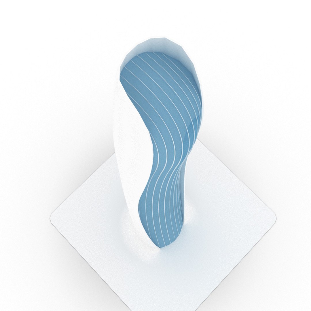 3D 300m Modern Curved Tower Model - TurboSquid 1879056