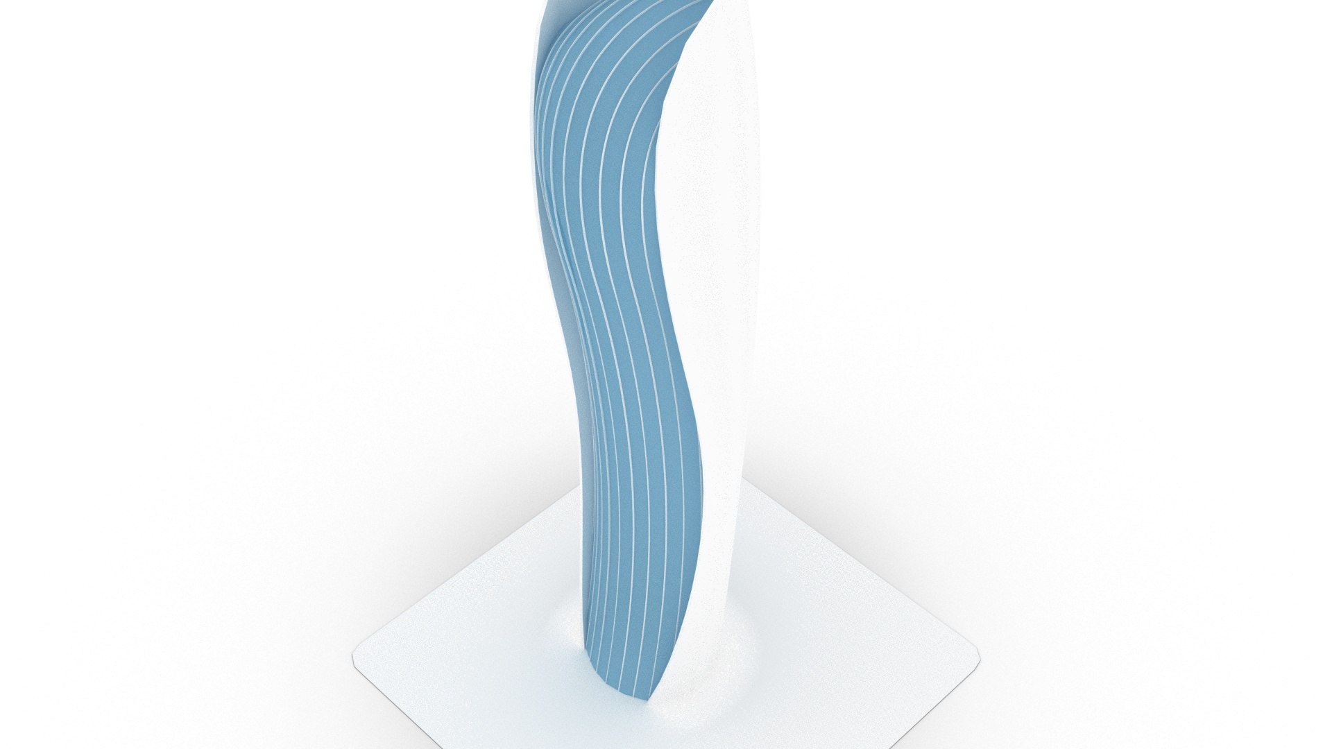 3D 300m Modern Curved Tower Model - TurboSquid 1879056