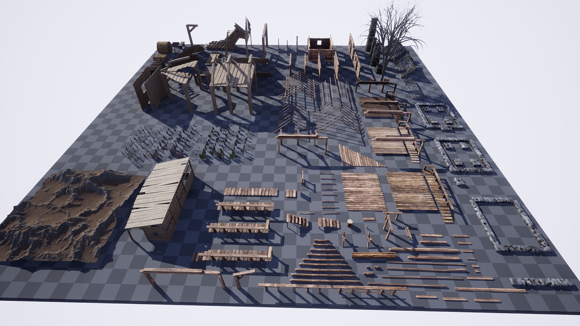 Log Cabin Modular Pack 200 Assets 3D Model - TurboSquid 2192433