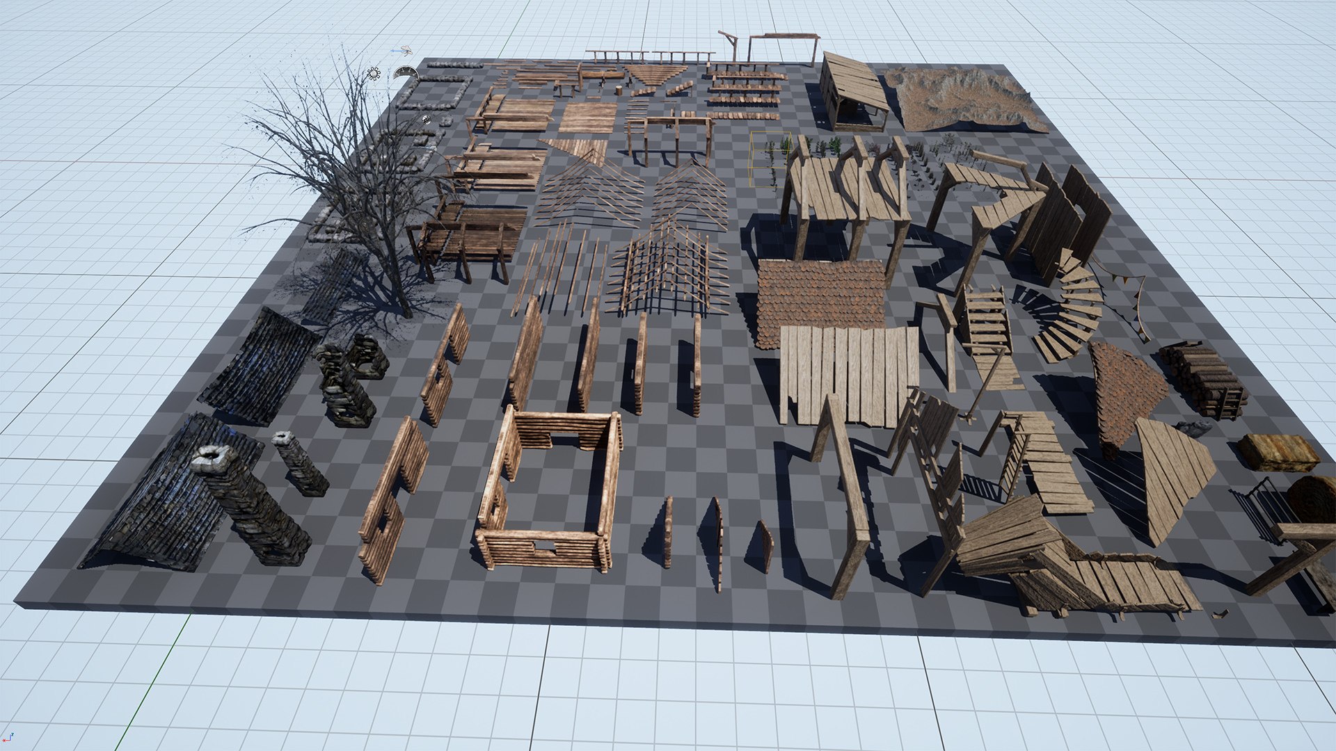 Log Cabin Modular Pack 200 Assets 3D Model - TurboSquid 2192433