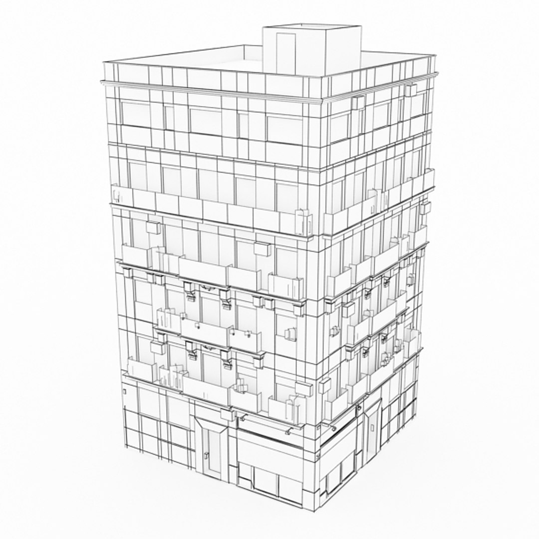 3d Model Photorealistic Building 18