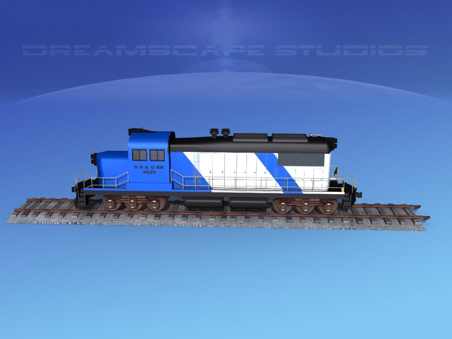 3D diesel train locomotive model - TurboSquid 1320836