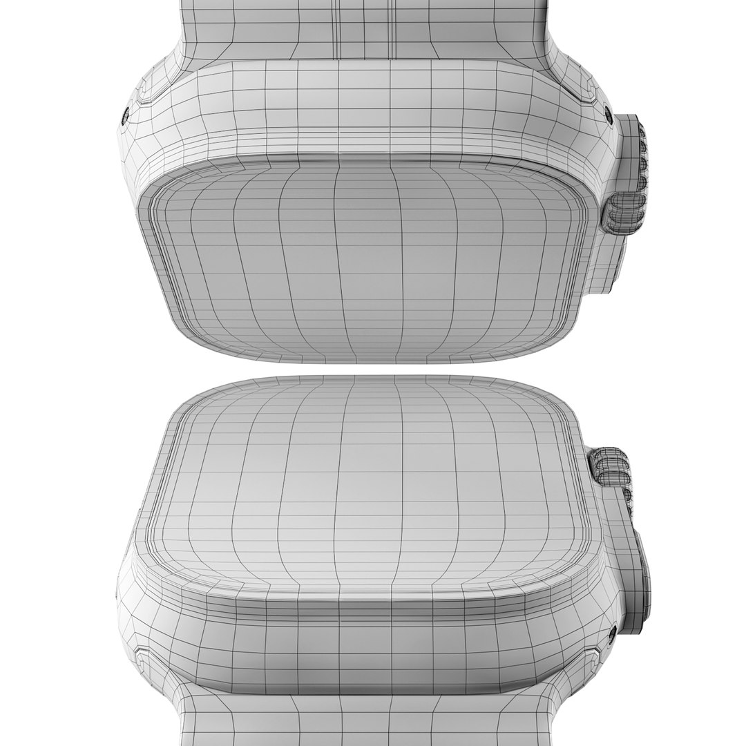 3D Apple Watch Ultra Yellow Ocean Band Model - TurboSquid 2053809