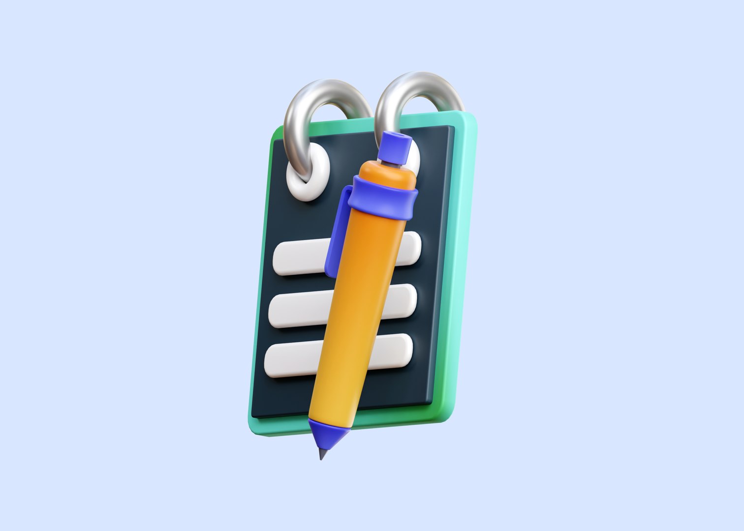 3D Model Note Report 3d Icon Illustration - TurboSquid 2229967