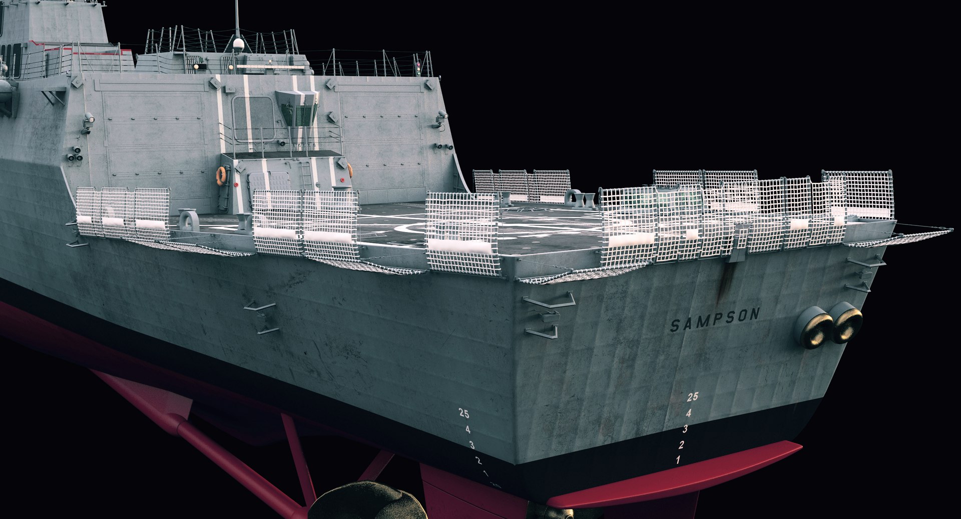 3d Uss Ddg 102 2 Model