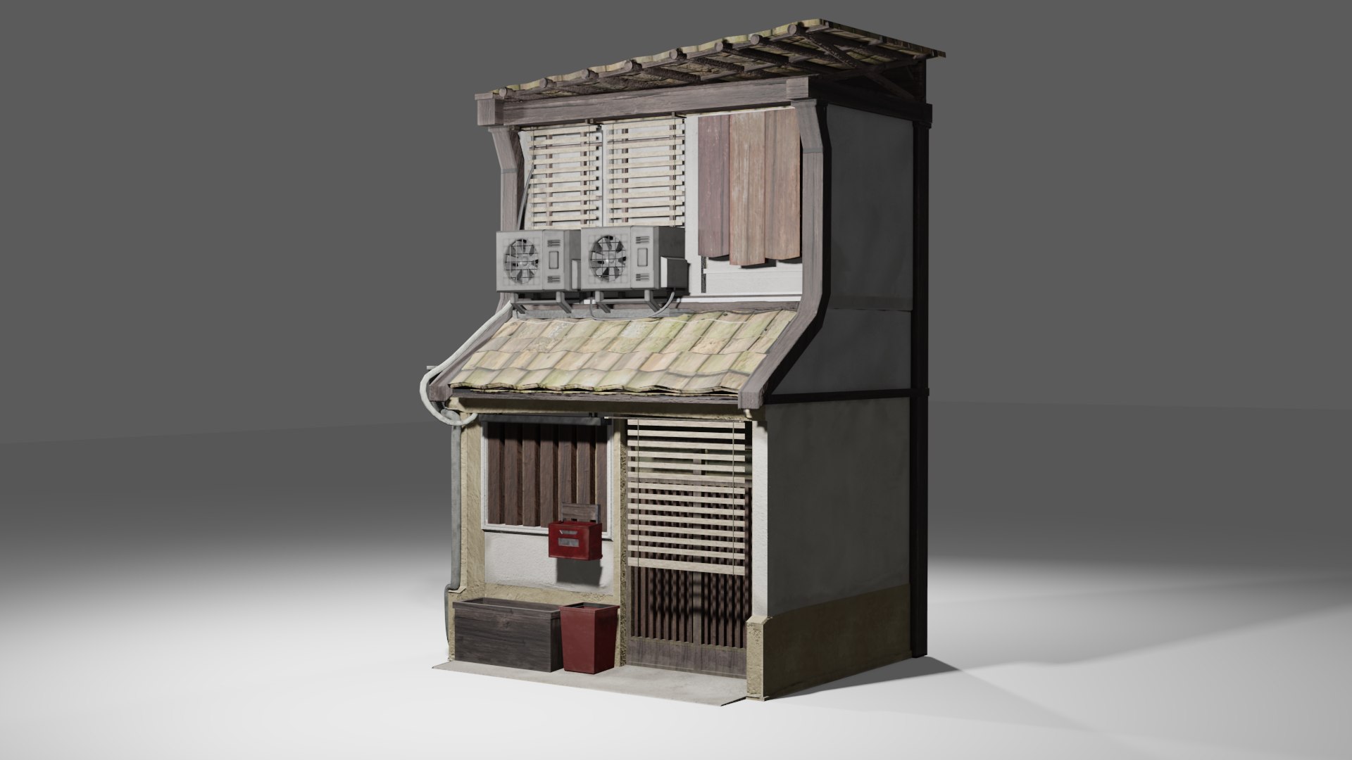 3D Model Shop Model Buildings - Low Poly Realistic - TurboSquid 2001817