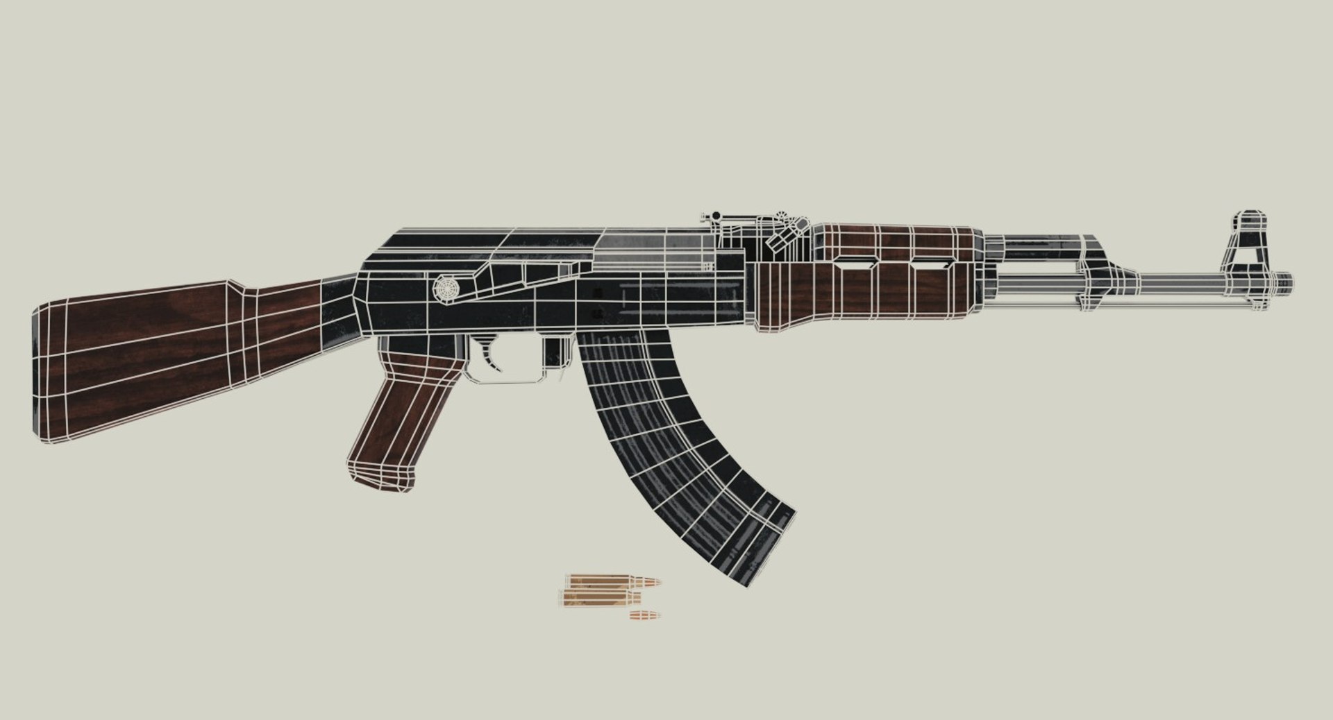 3D Ak-47 Model - TurboSquid 1242479