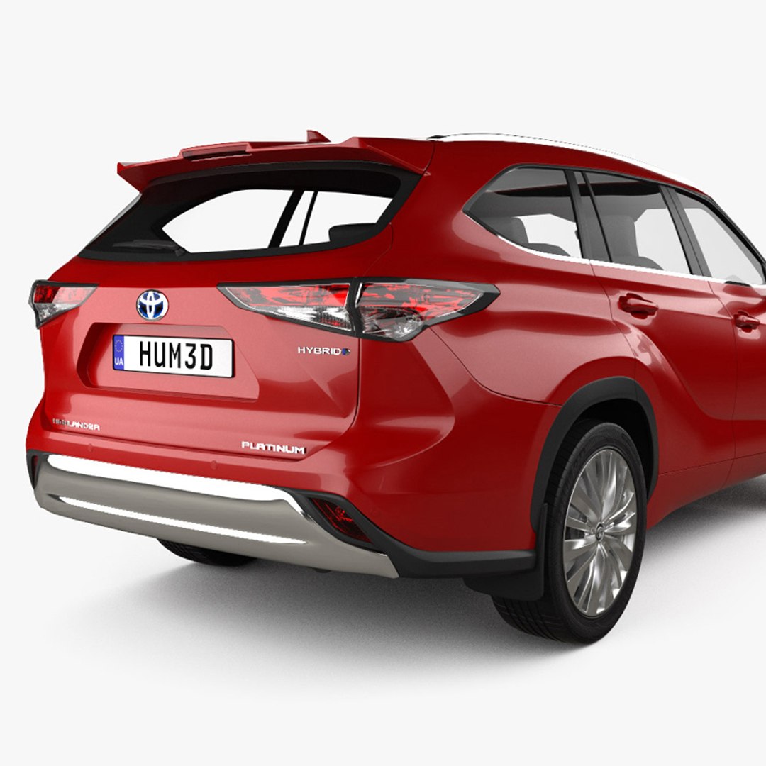 3D Model Toyota Highlander Platinum Hybrid 2020 - TurboSquid 1945701