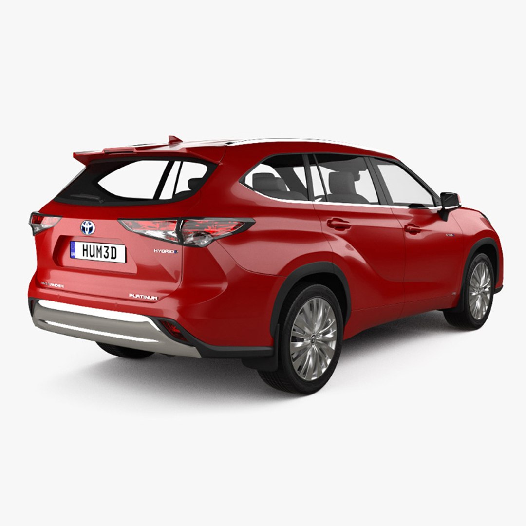 3D Model Toyota Highlander Platinum Hybrid 2020 - TurboSquid 1945701