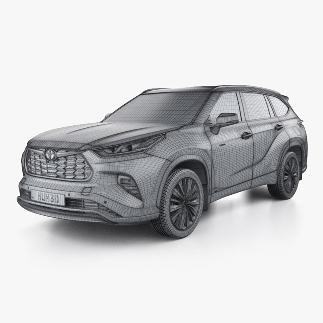 3D Model Toyota Highlander Platinum Hybrid 2020 - TurboSquid 1945701