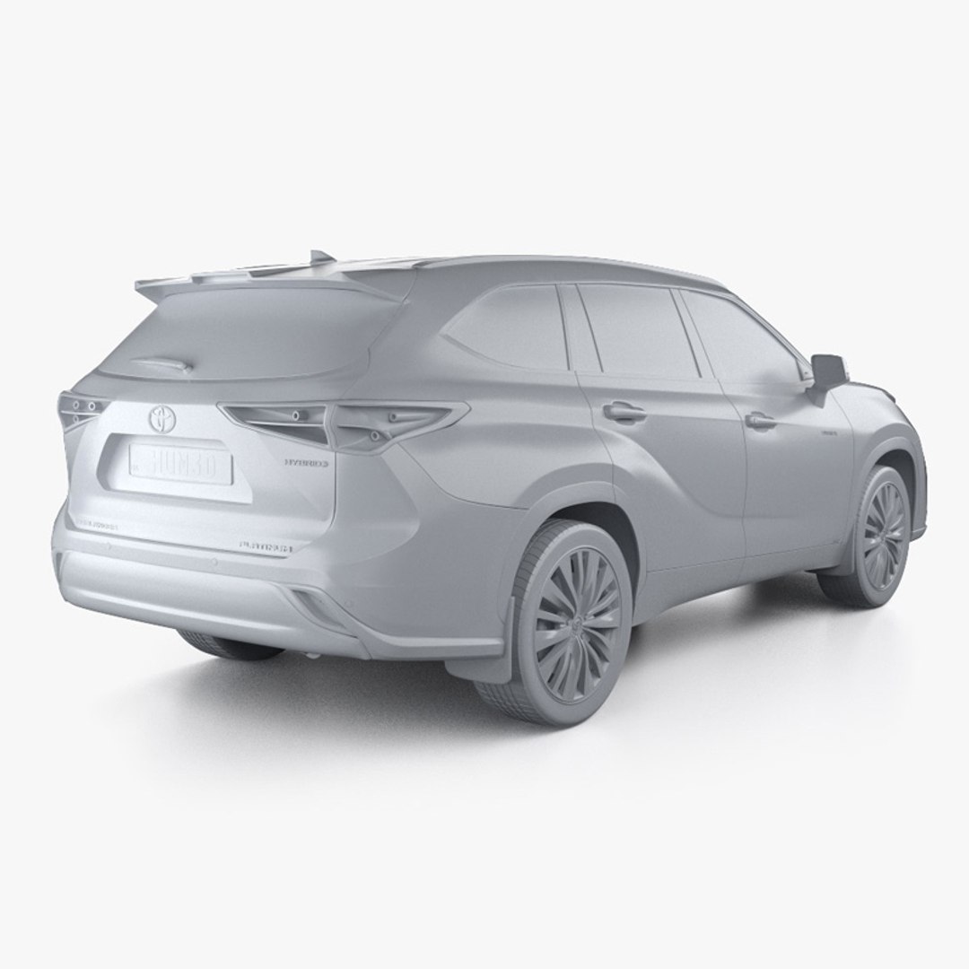 3D Model Toyota Highlander Platinum Hybrid 2020 - TurboSquid 1945701