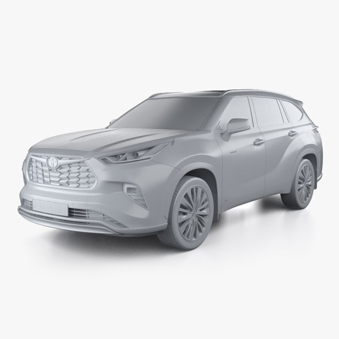 3D Model Toyota Highlander Platinum Hybrid 2020 - TurboSquid 1945701