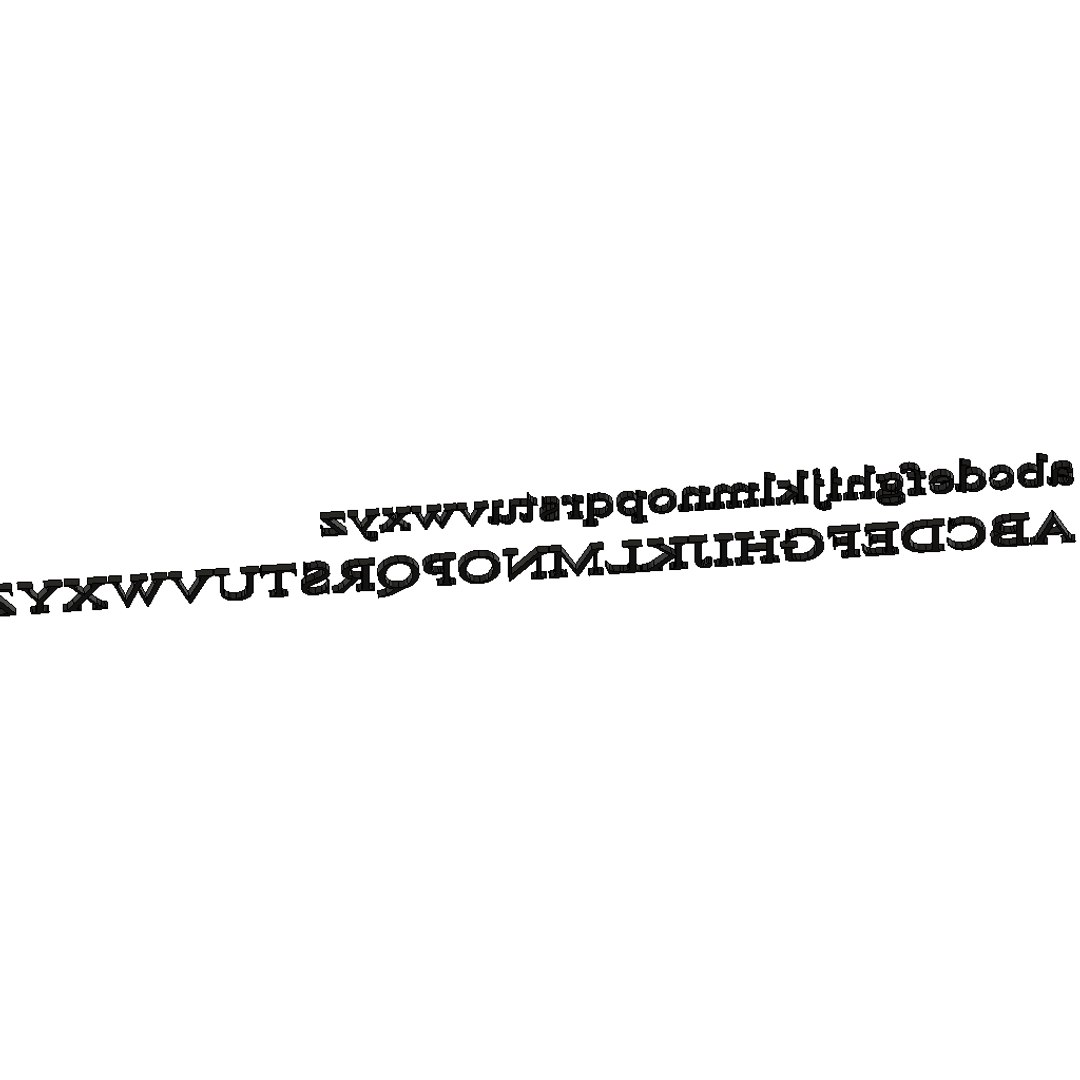 Aparajita Font Cad Data 3d Model