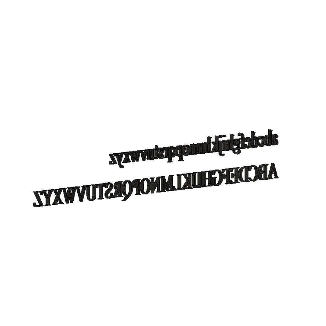 Aparajita Font Cad Data 3d Model