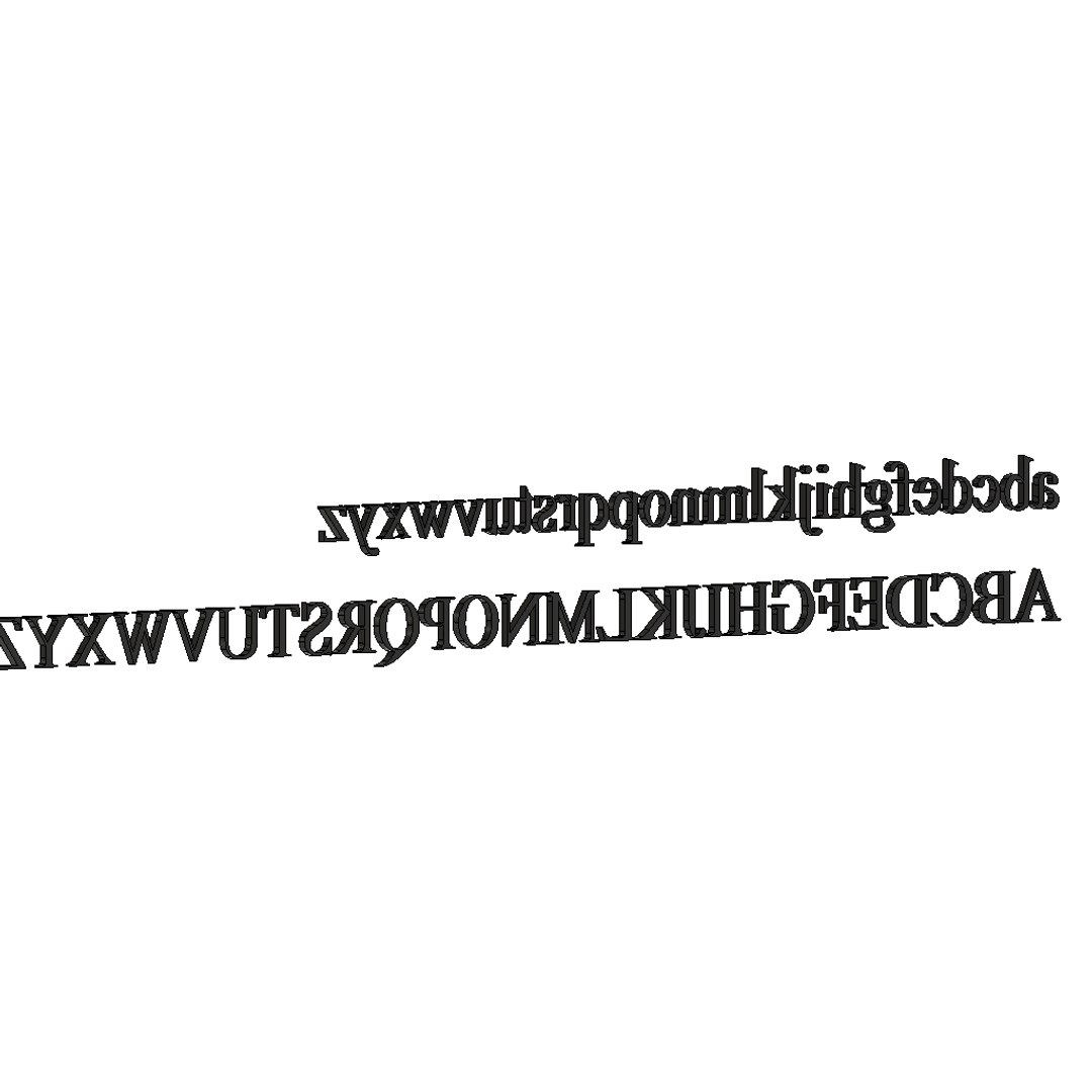 Aparajita Font Cad Data 3d Model