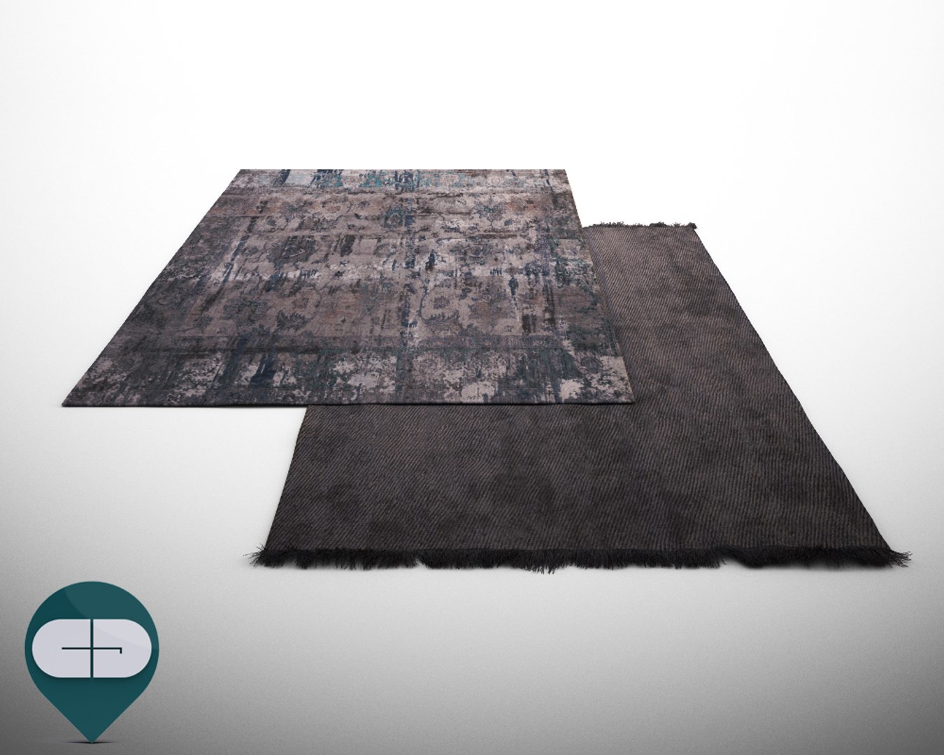 3d Rugs Stacked Model
