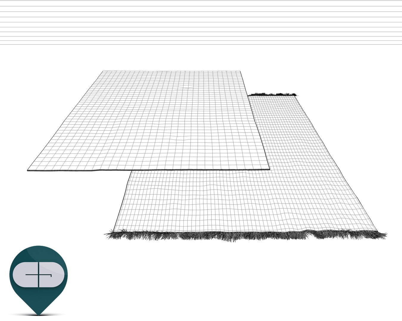 3d Rugs Stacked Model