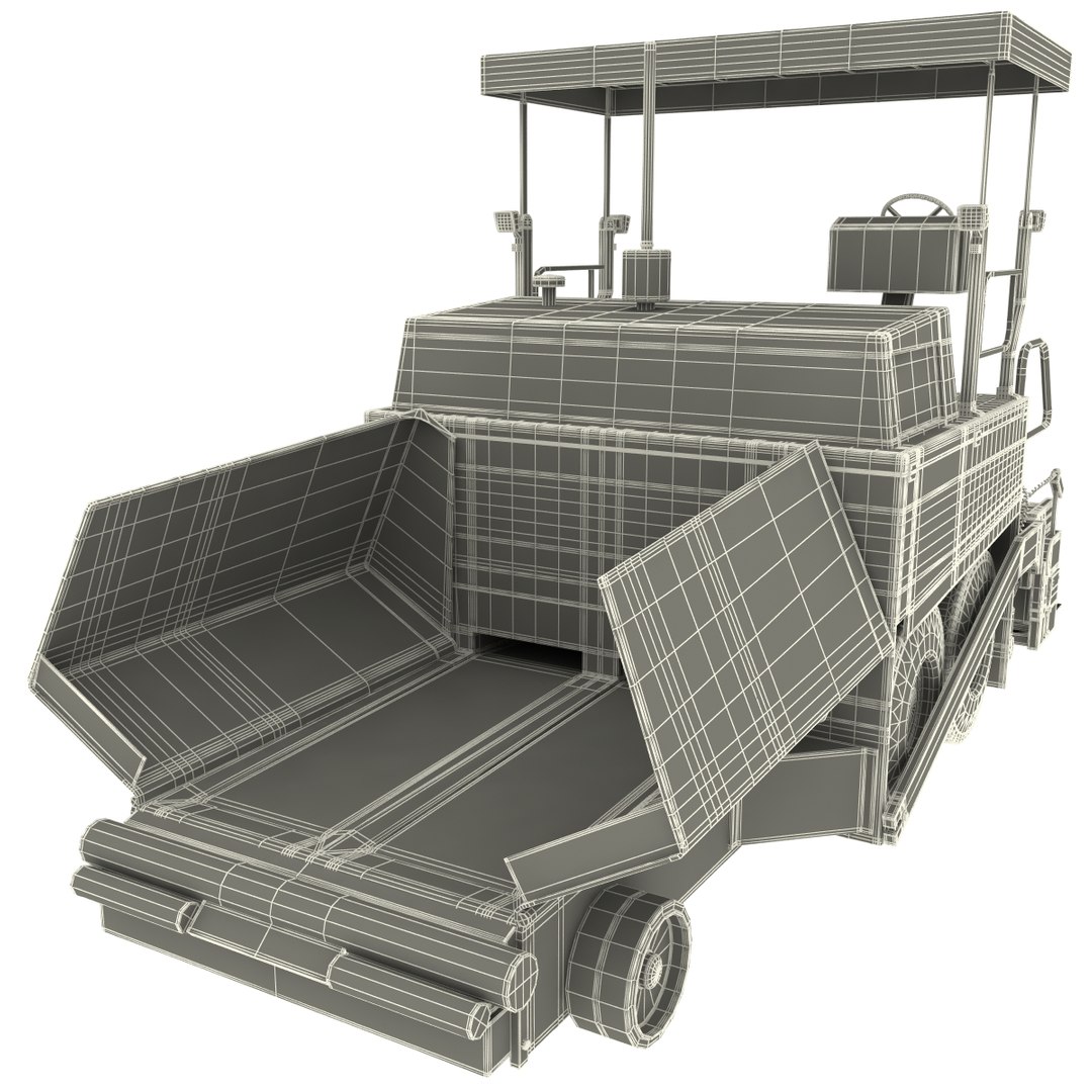 asphalt paver rp701j 3d model