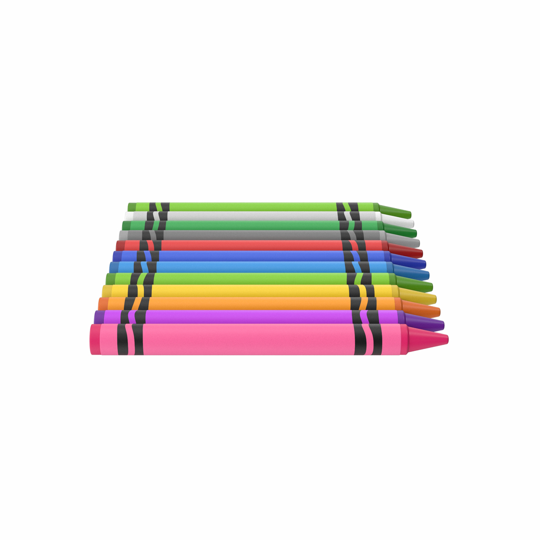 Crayons 3D model - TurboSquid 2178308