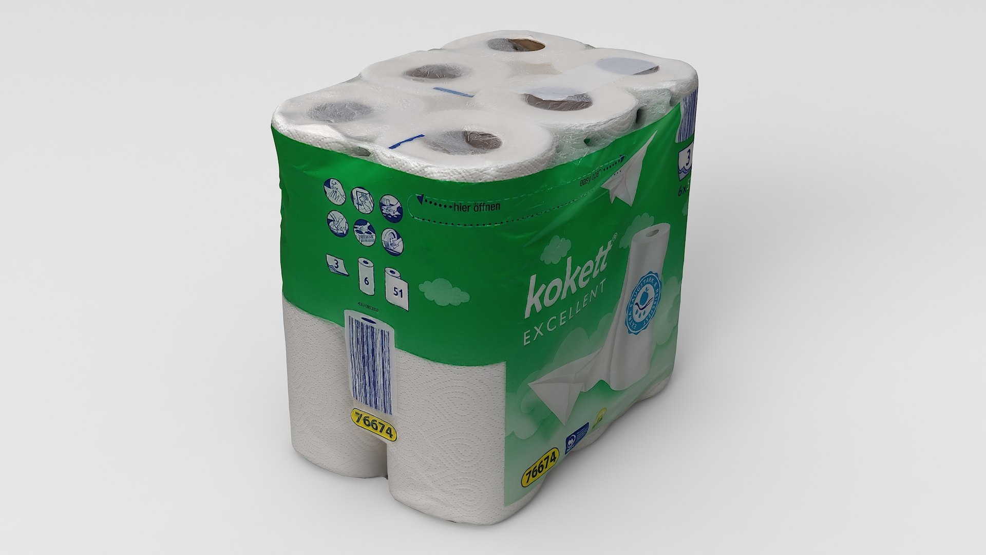 Packaging 35 Roll Package Model - TurboSquid 1893849