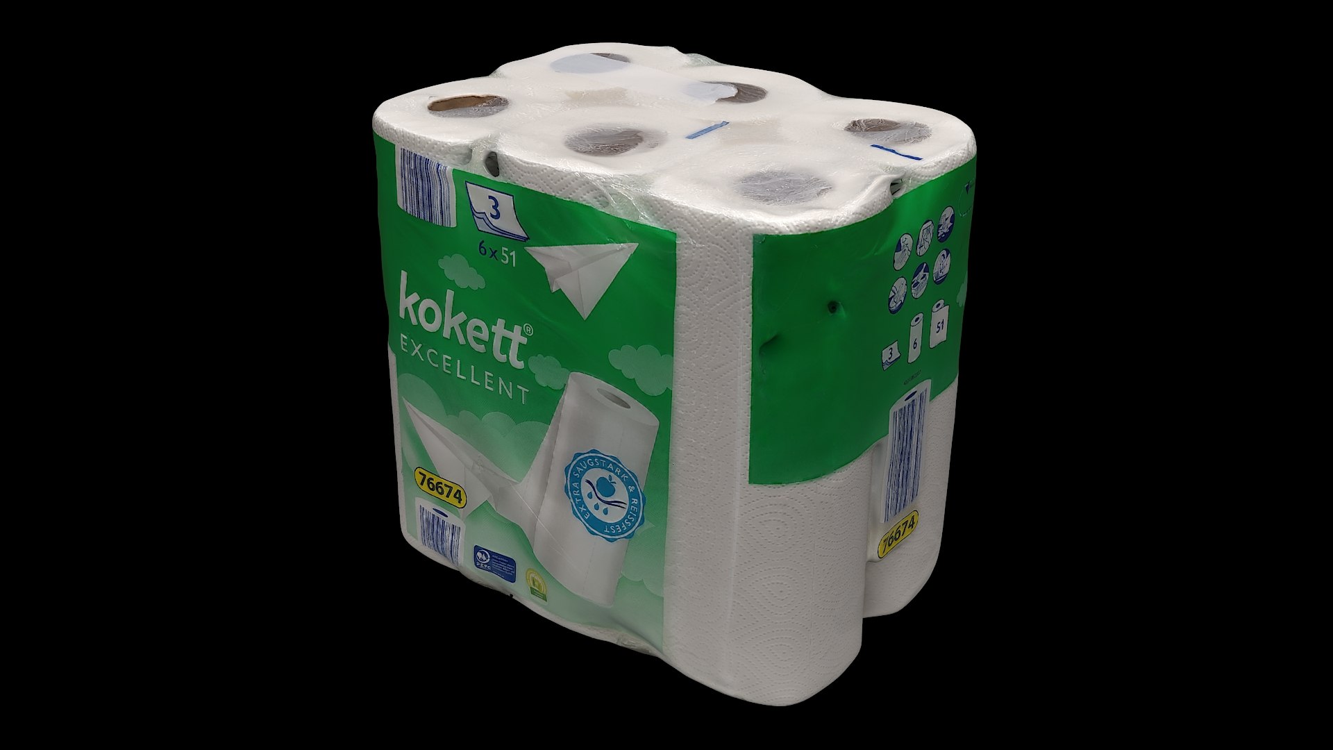 Packaging 35 Roll Package Model - TurboSquid 1893849