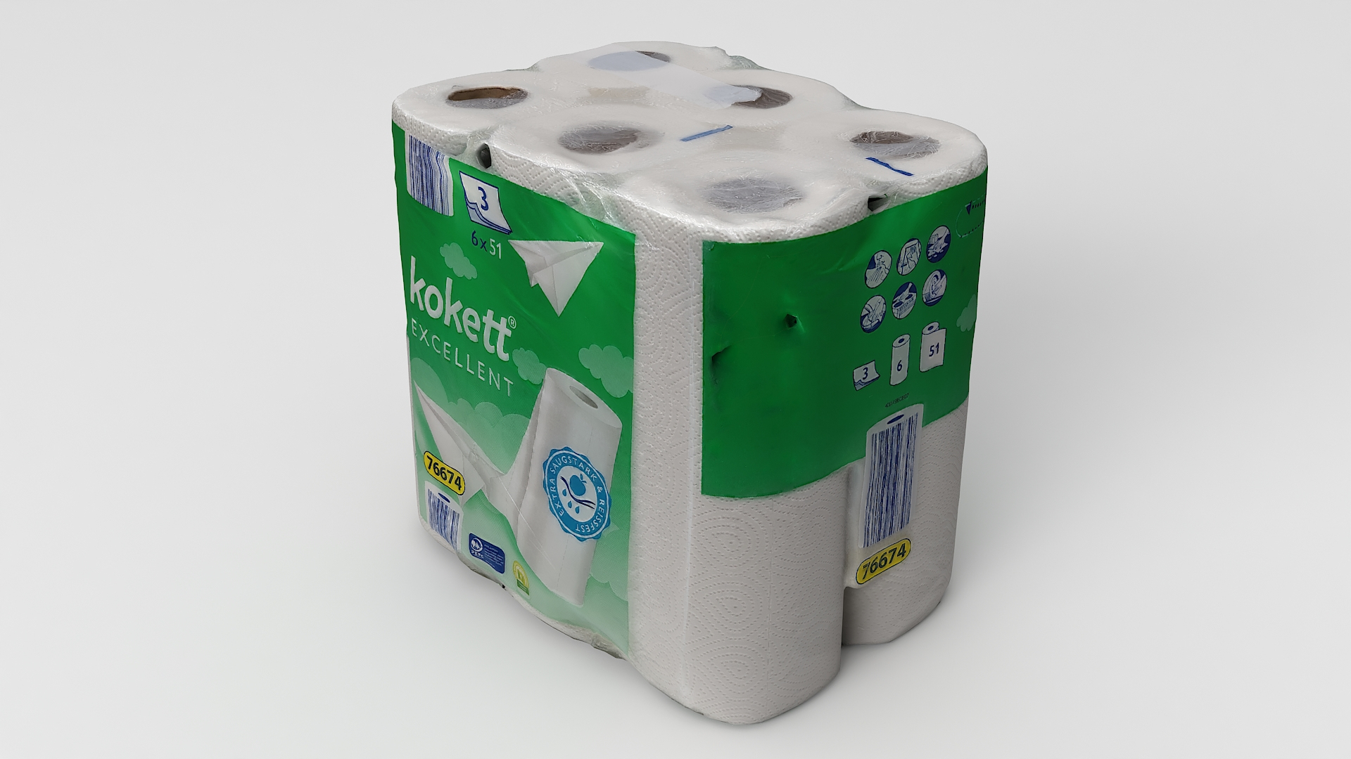 Packaging 35 Roll Package Model - TurboSquid 1893849