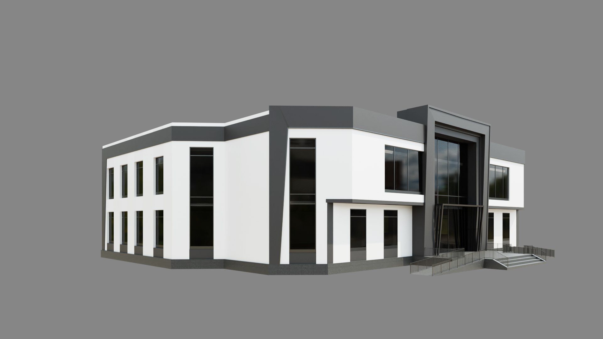 Office Building Model - TurboSquid 2029031