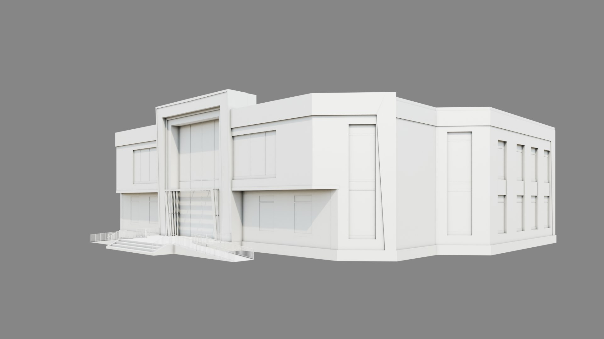 Office Building Model - TurboSquid 2029031