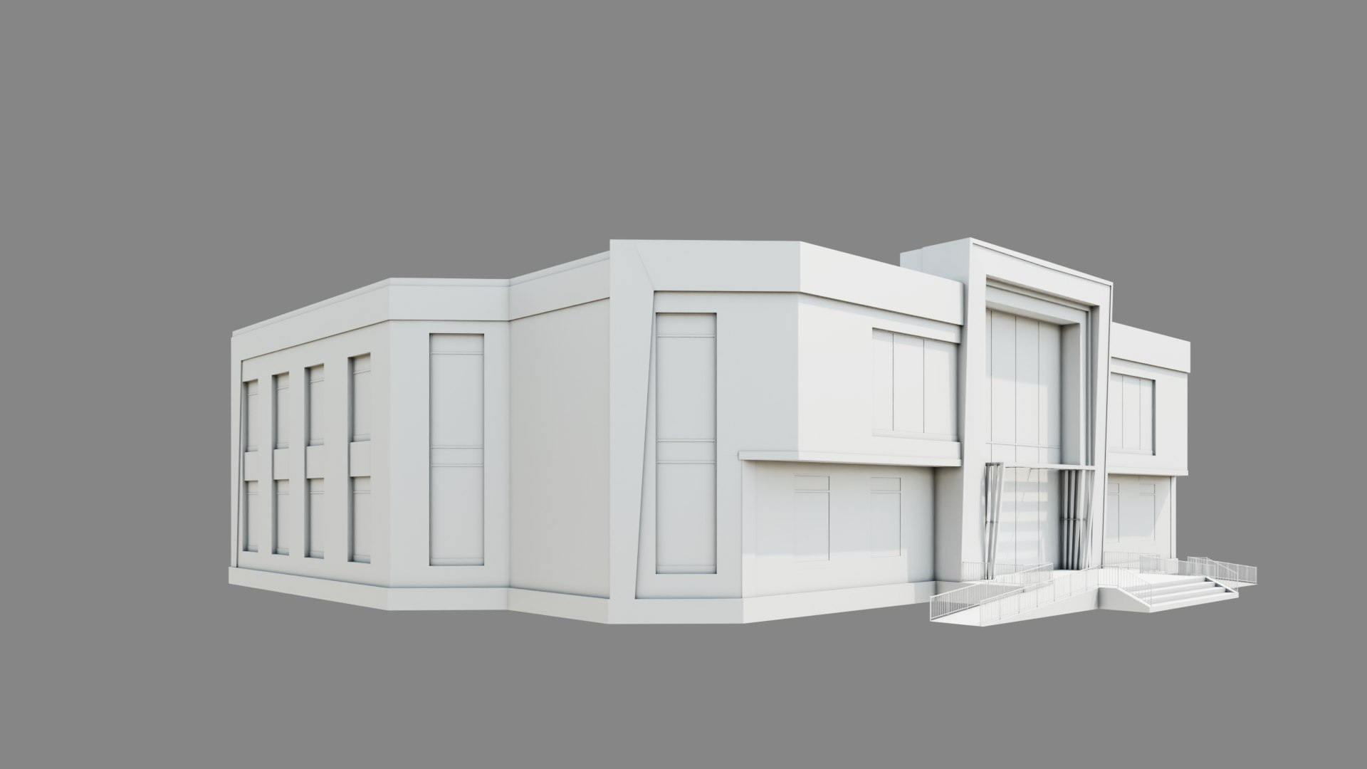 Office Building Model - TurboSquid 2029031