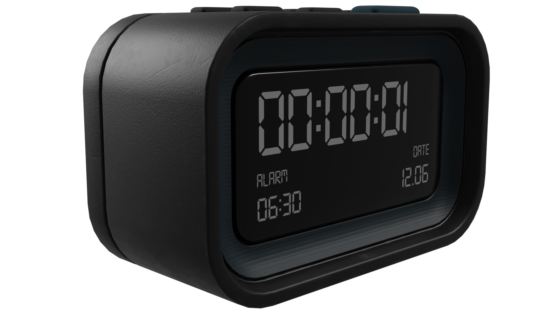 Digital Clock 3D Model - TurboSquid 2239956