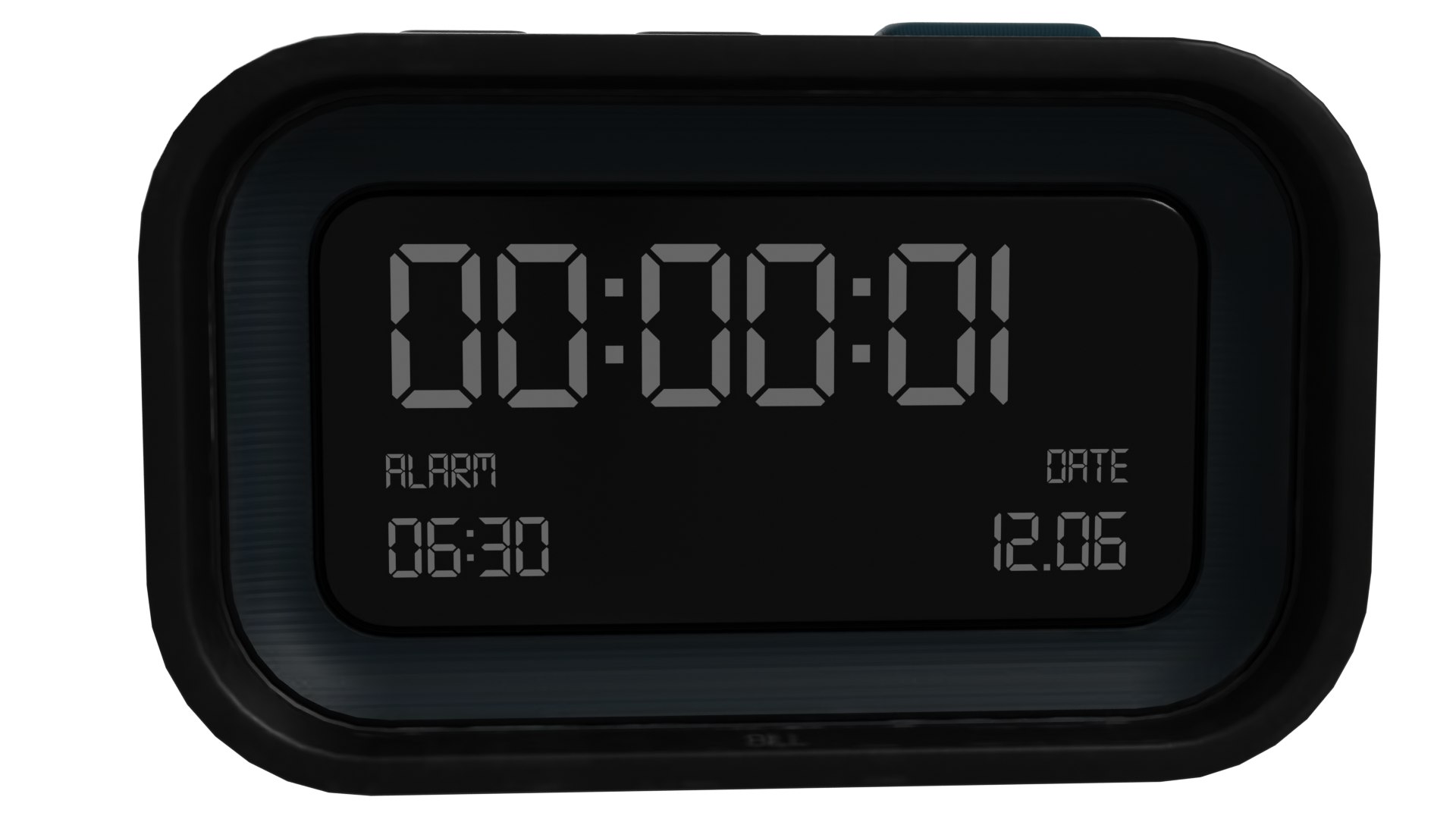 Digital Clock 3D Model - TurboSquid 2239956