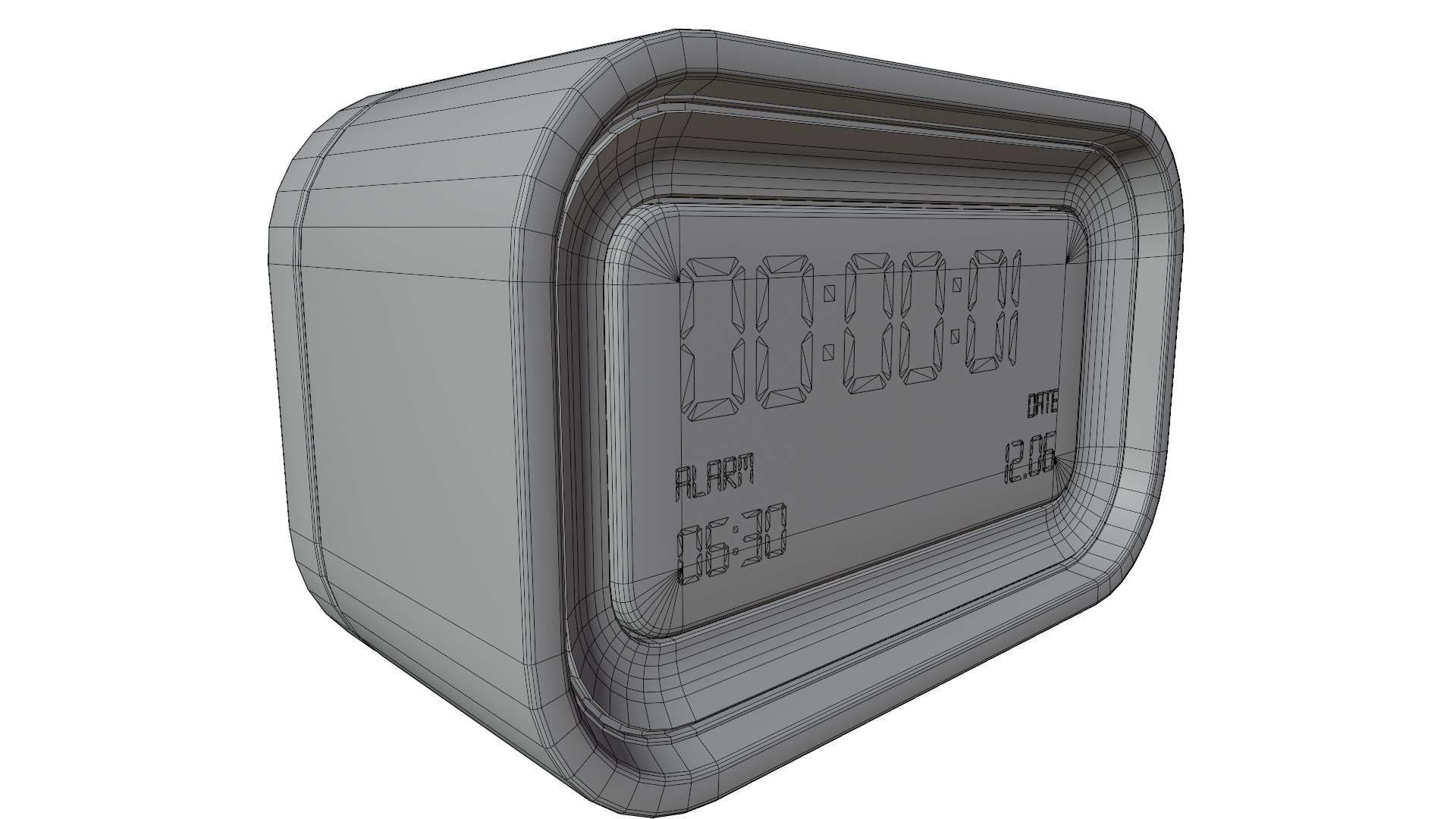 Digital Clock 3D Model - TurboSquid 2239956