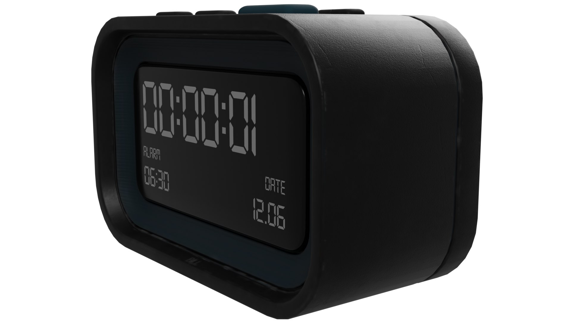 Digital Clock 3D Model - TurboSquid 2239956