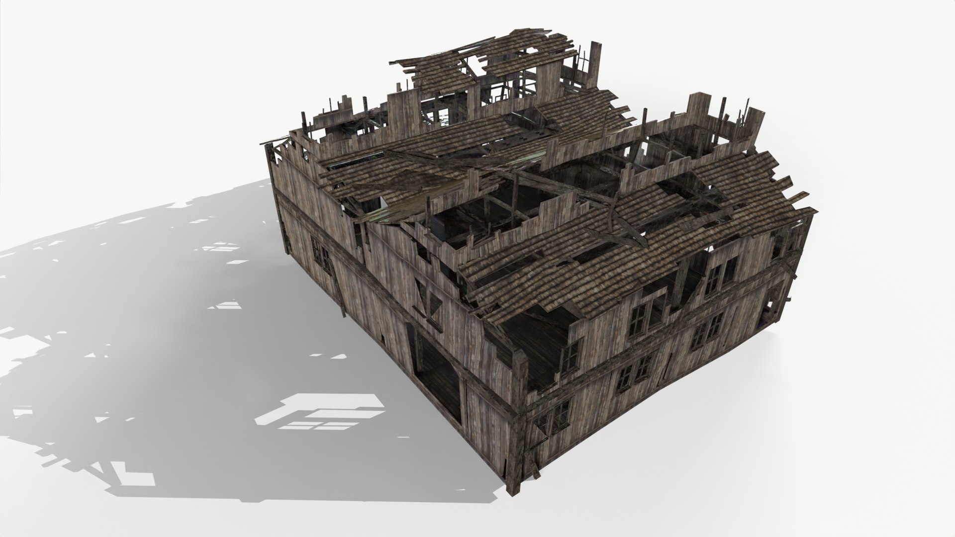 Destroy House 3D Model - TurboSquid 2011459