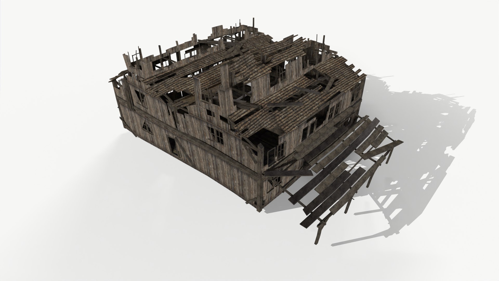 Destroy House 3D Model - TurboSquid 2011459