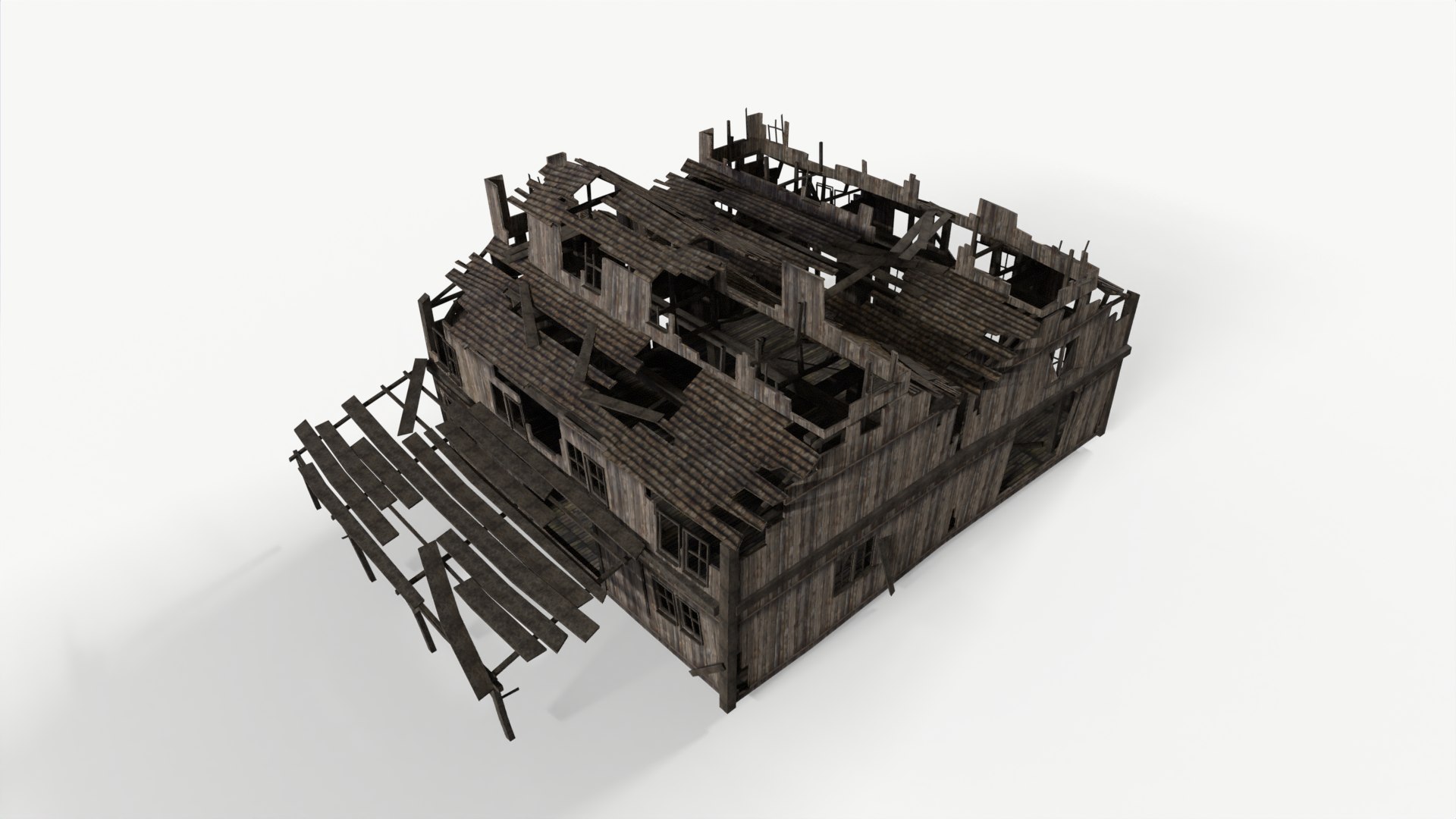 Destroy House 3D Model - TurboSquid 2011459