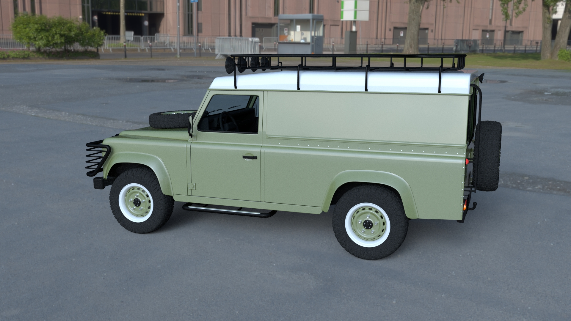 land rover defender 110 3d obj