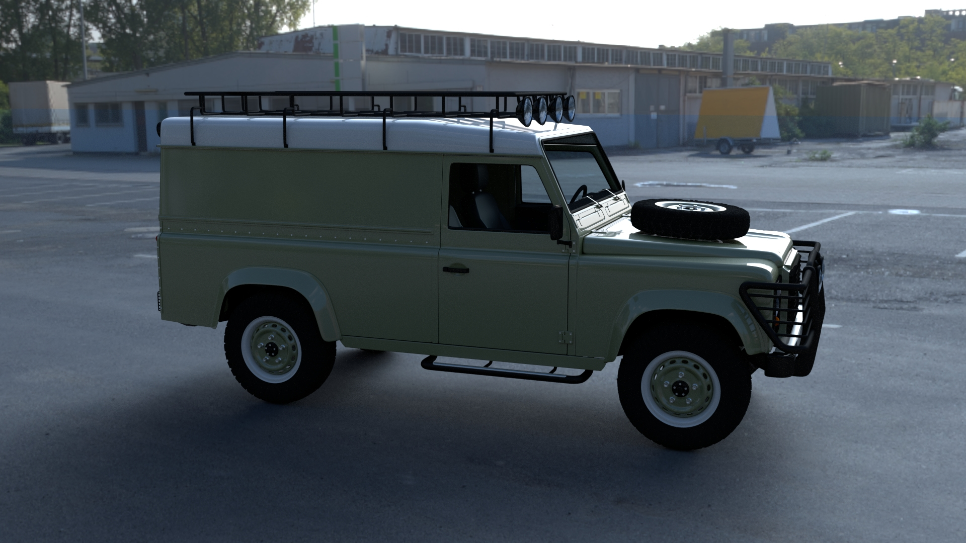 land rover defender 110 3d obj