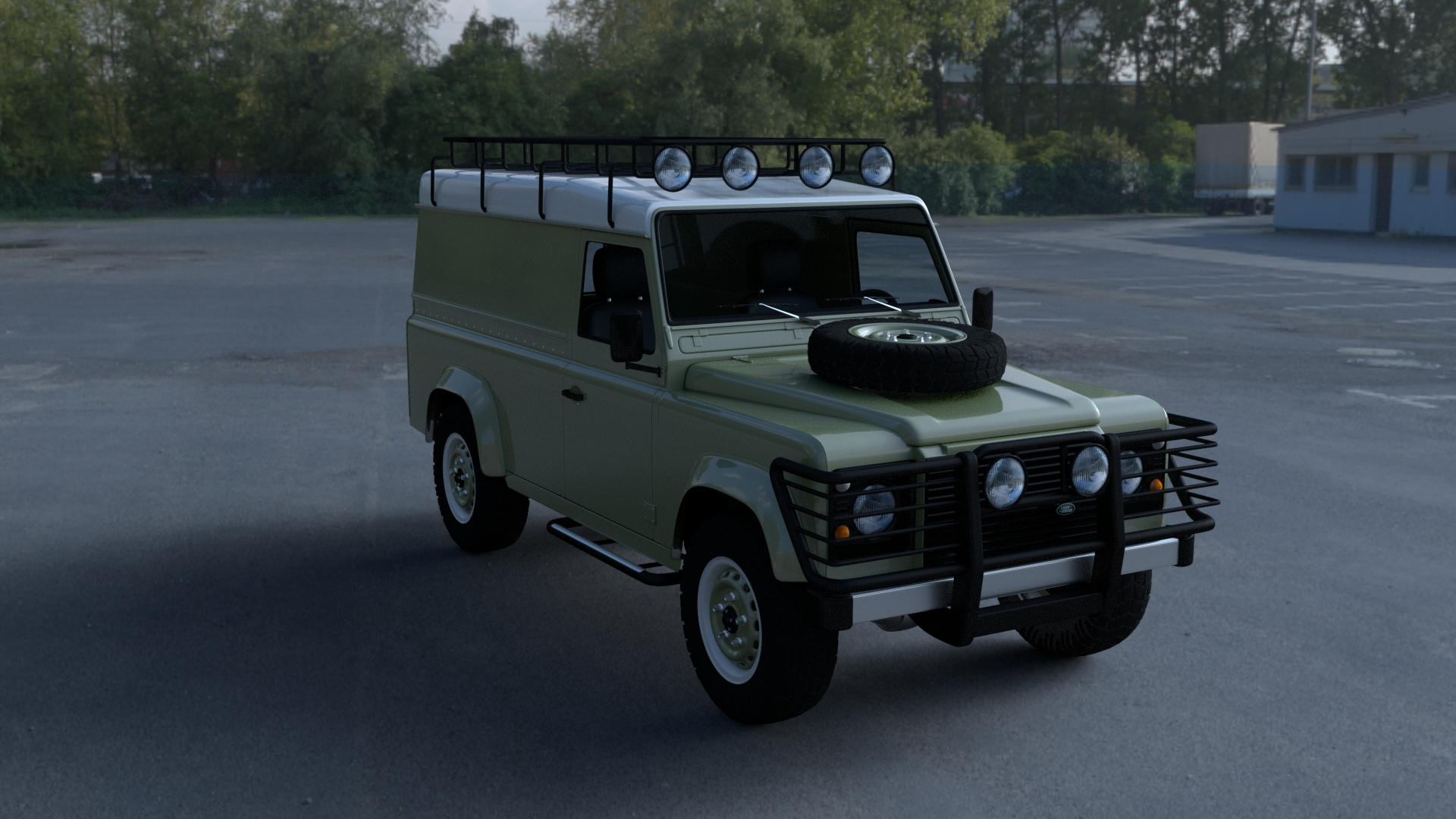 land rover defender 110 3d obj