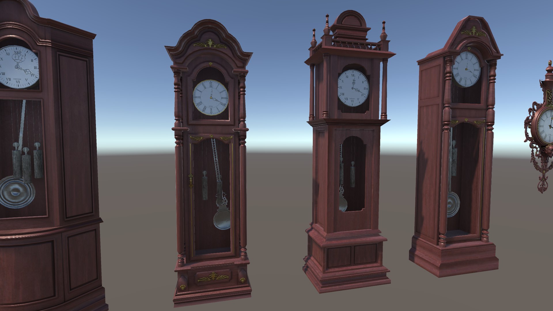 Giant PBR Vintage Clocks Collection 3D Model - TurboSquid 1979637