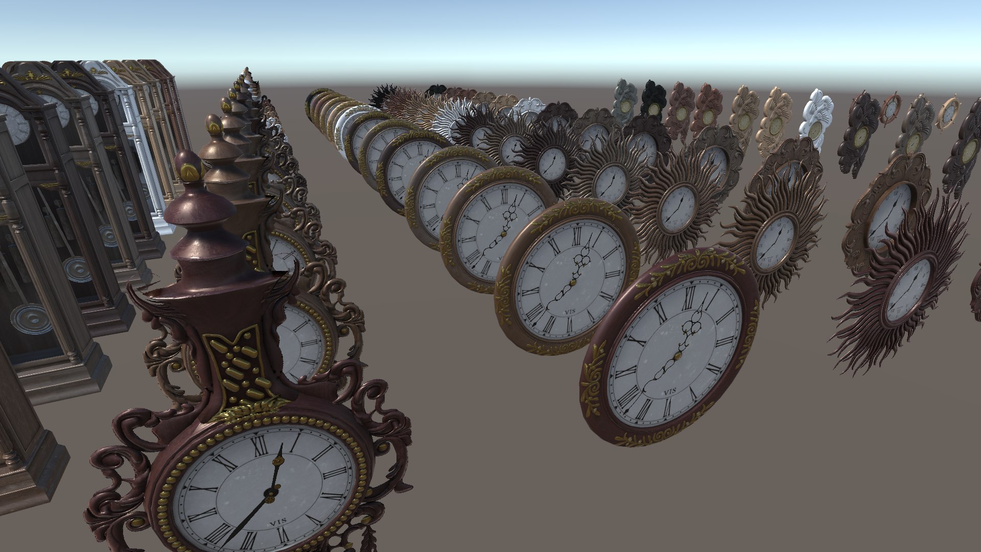 Giant PBR Vintage Clocks Collection 3D Model - TurboSquid 1979637
