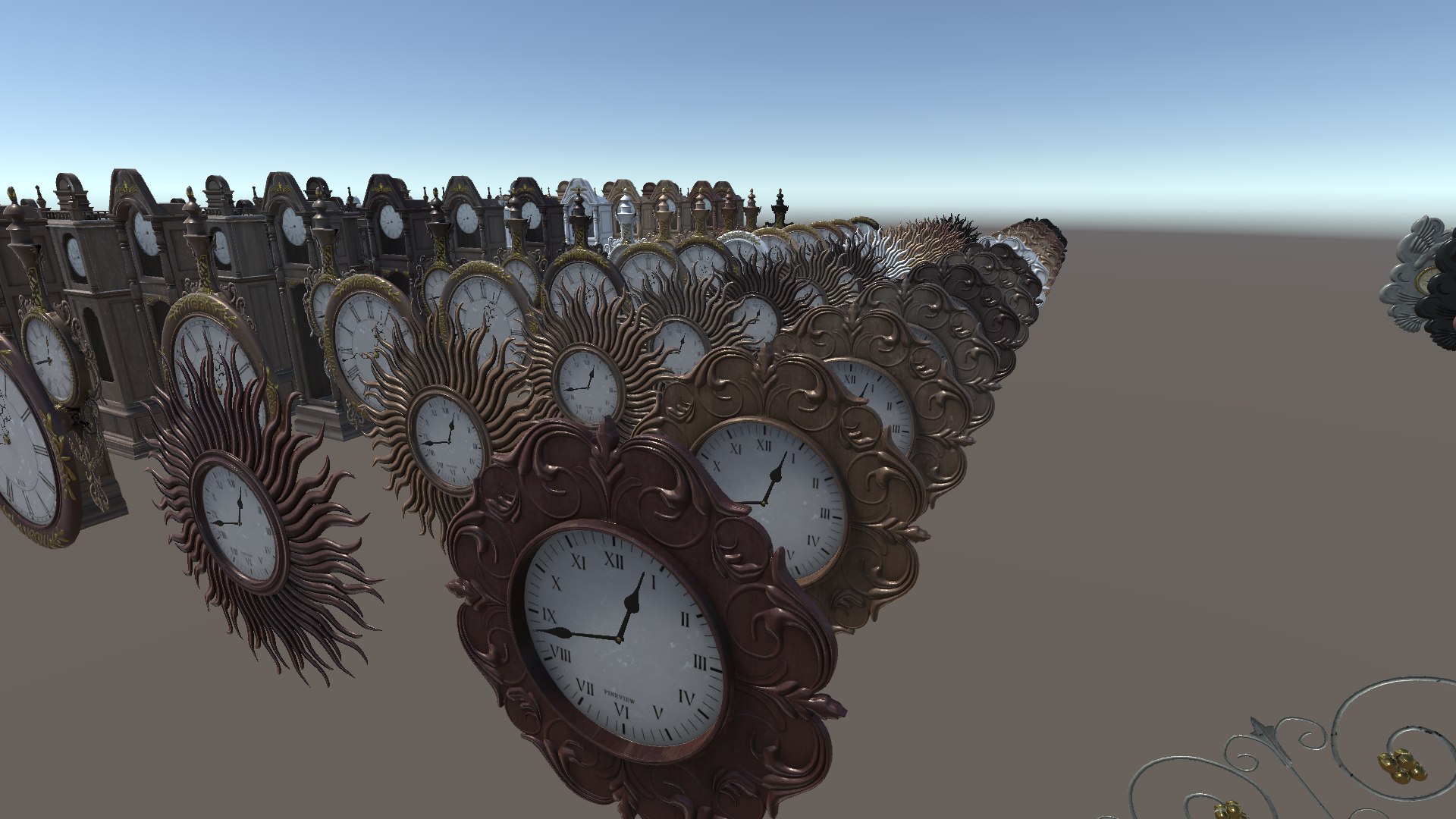 Giant PBR Vintage Clocks Collection 3D Model - TurboSquid 1979637